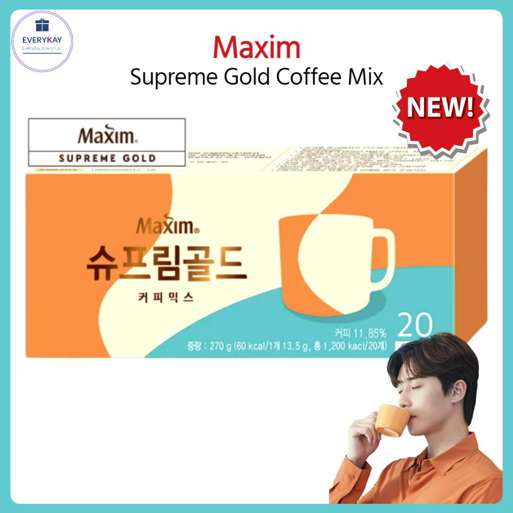🇰🇷[Maxim] NEW Supreme Gold Coffee Mix | Maxim Coffee | Instant Coffee ...