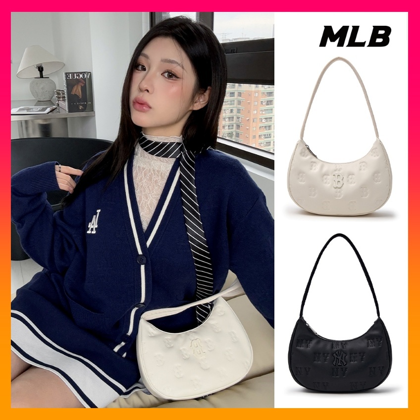MLB Classic MONOGRAM New Embo Hobo Bag (2024New) | Shopee Malaysia
