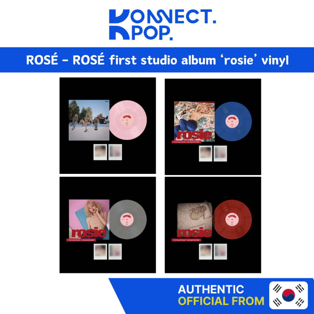 (LP ver.) BLACKPINK ROSE - 1st Studio Album [ rosie ]_Vinyl | Shopee ...