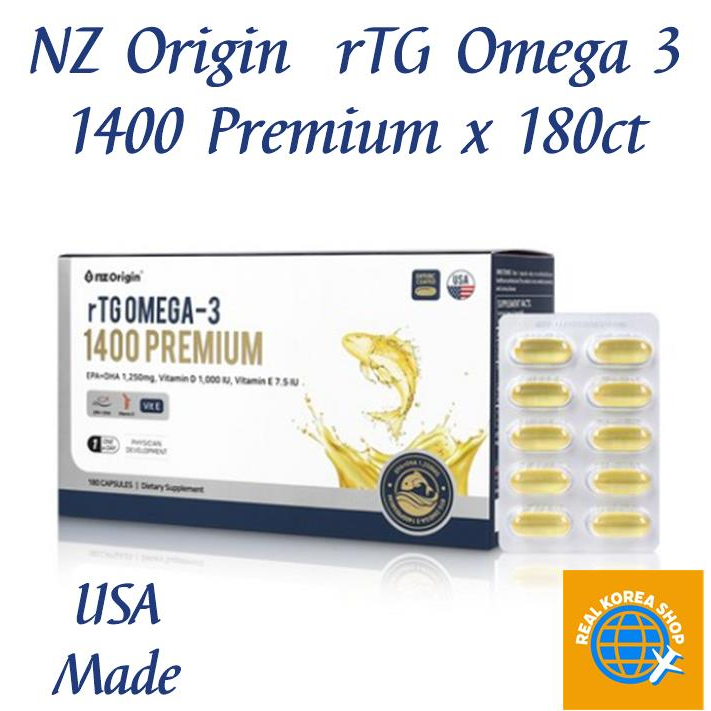 NZ Origin rTG Omega 3 1400 Premium x 180ct | Shopee Malaysia