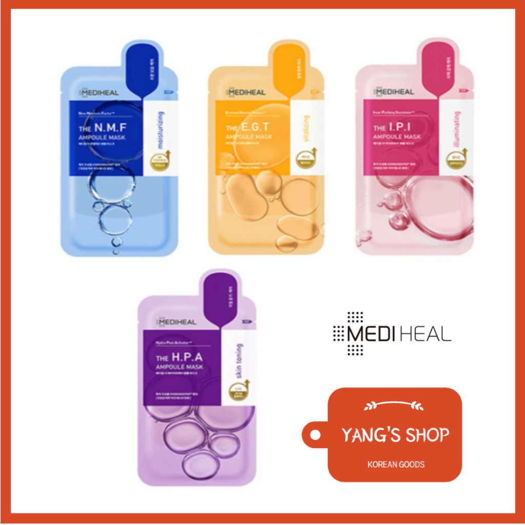 [MEDIHEAL] The Ampoule Mask Sheets 10pcs (4 types) / NMF, IPI, HPA, EGT / Korea Face Mas Pack ...