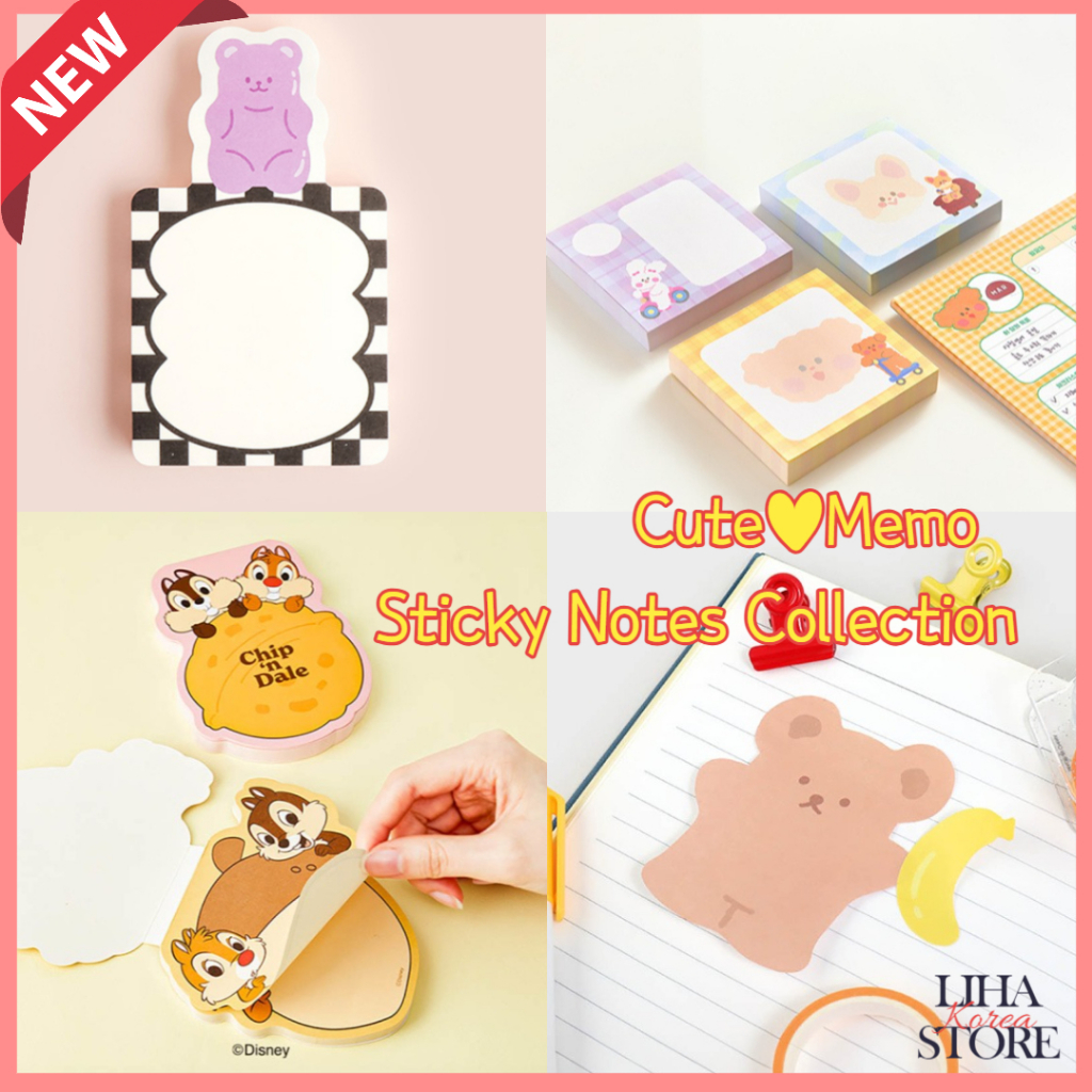 Cute Sticky Notes Paper Disney Memo Sticky Notes Notepad Collection ...