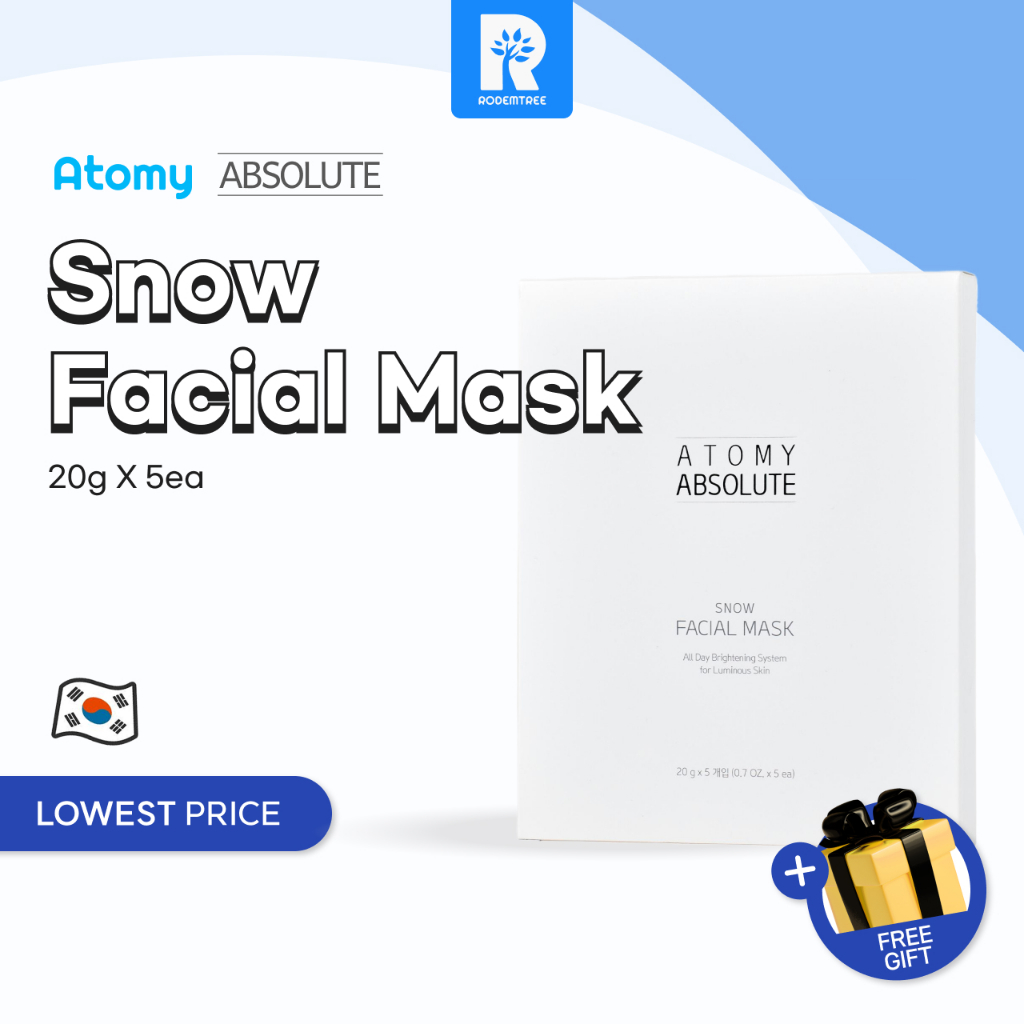 Atomy Absolute Snow Facial Mask (5 Sheets) | Shopee Malaysia