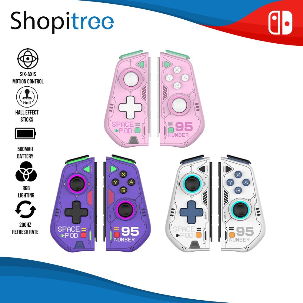 IINE Mecha Warrior Joypad Pink for Nintendo Switch (Gen 1 / Gen 2 ...