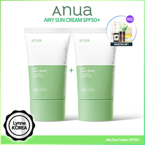 ANUA Airy Suncream SPF50+ / Sunscreen / physical sunscreen | Shopee ...