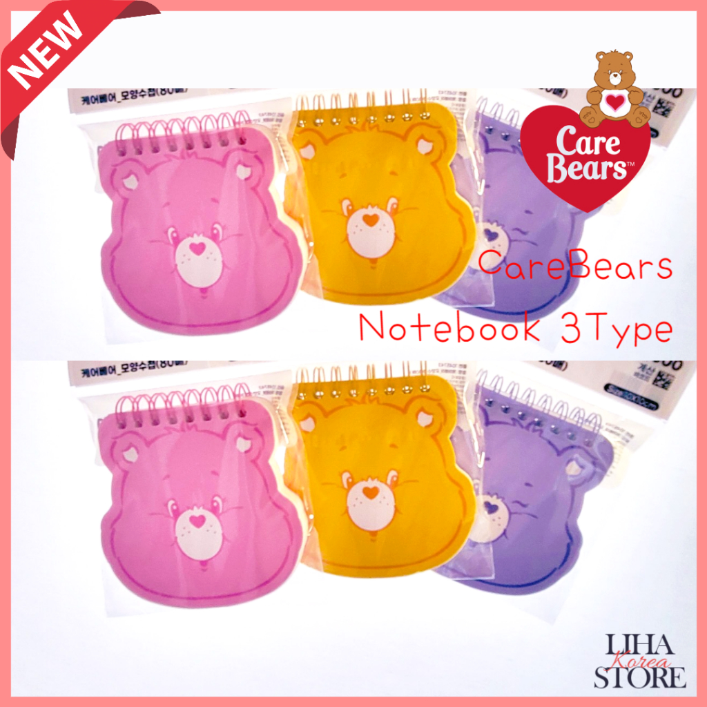 Daiso Korea CareBears Care Bear Notebook 3Type | Shopee Malaysia