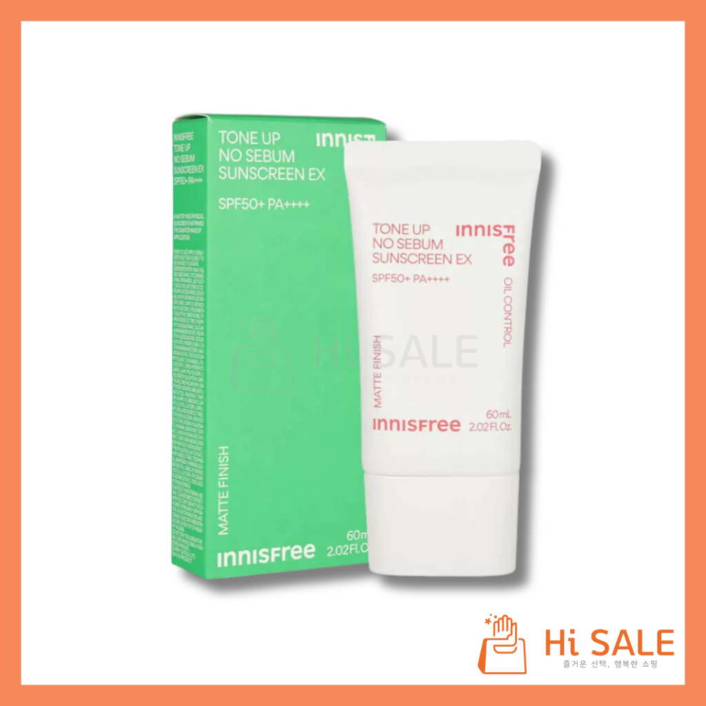 INNISFREE Tone-up No Sebum Sunscreen EX SPF50+ PA++++ 60ml (2023AD) | Shopee Malaysia