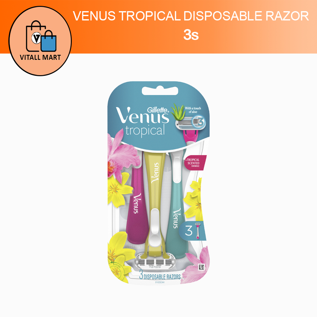 Gillette Venus Tropical Disposables - 3 Handles | Shopee Malaysia