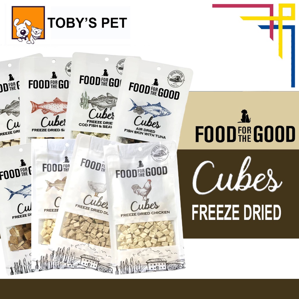 Food For The Good Cubes - Freeze Dried Treats For Dogs & Cats (8 ...