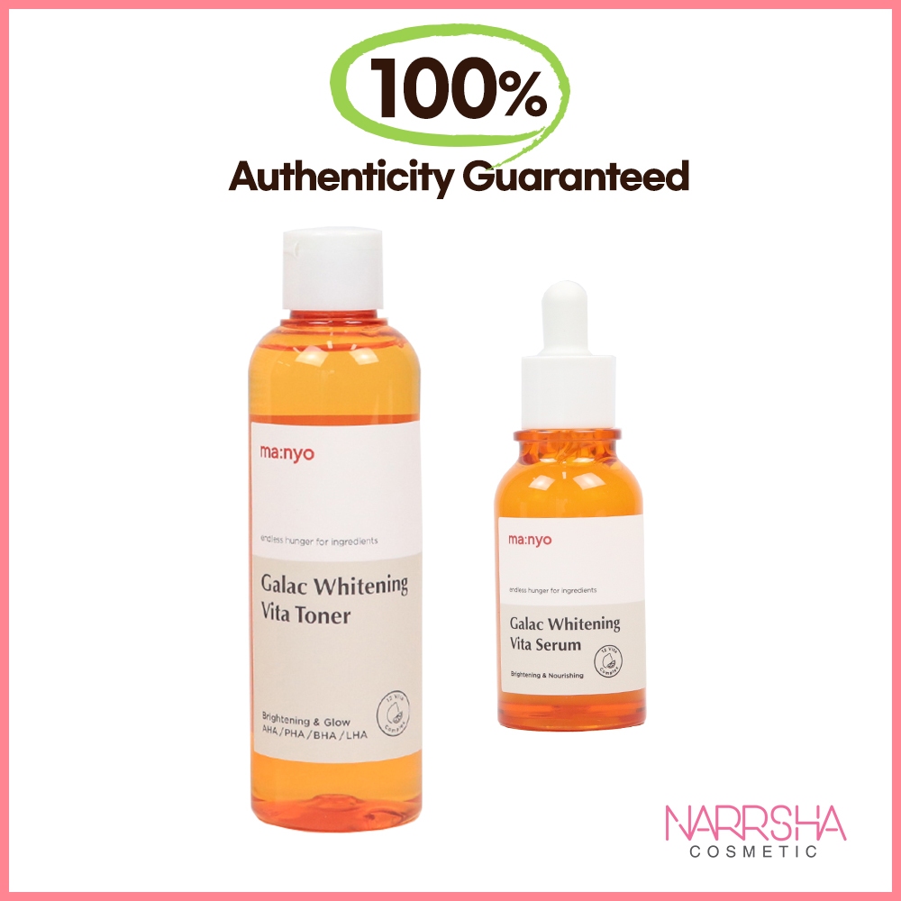 [Manyo Factory] Galac Whitening Vita (Toner - 210ml, Serum - 50ml) | Shopee Malaysia