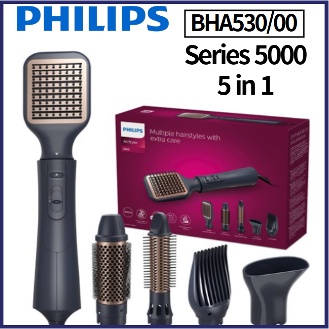 Philips Series 5000 Airstyler - Hair Styler with 5 Styling Accessories ...