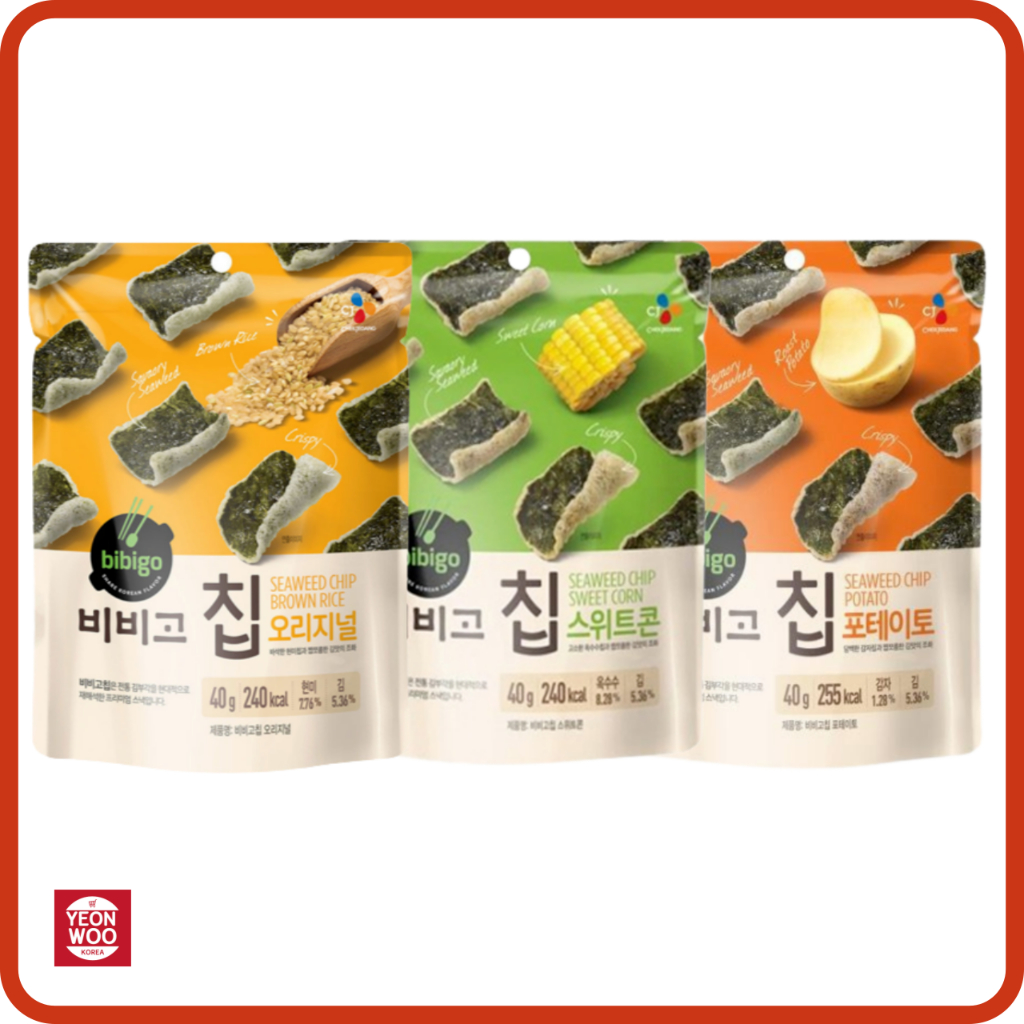 [CJ] Bibigo Seaweed Crispy Chip Series 40g | Shopee Malaysia