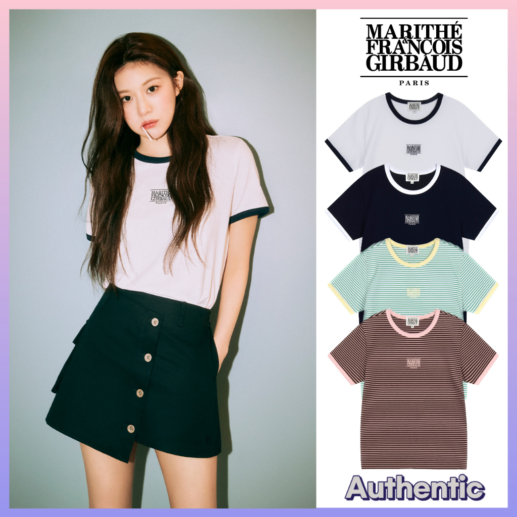 [MARITHE FRANCOIS GIRBAUD] W Classic Logo Ringer T Shirt - 4 Colors ...