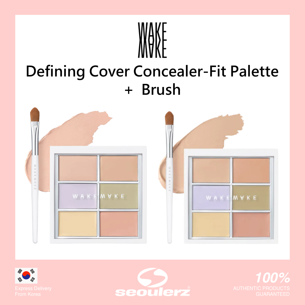 [WAKEMAKE] Defining Cover Concealer-Fit Palette + Brush 2 Colors | Shopee Malaysia