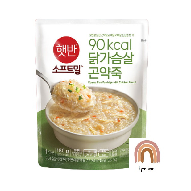 [KPRIME] Hatban Soft Meal Konjac Rice Porridge with Chicken Breast 180g ...