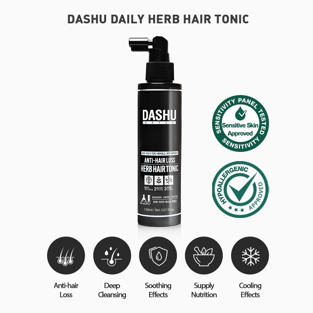 [DASHU] Daily Anti-hair Loss Herb Hair Tonic 150ml | Shopee Malaysia