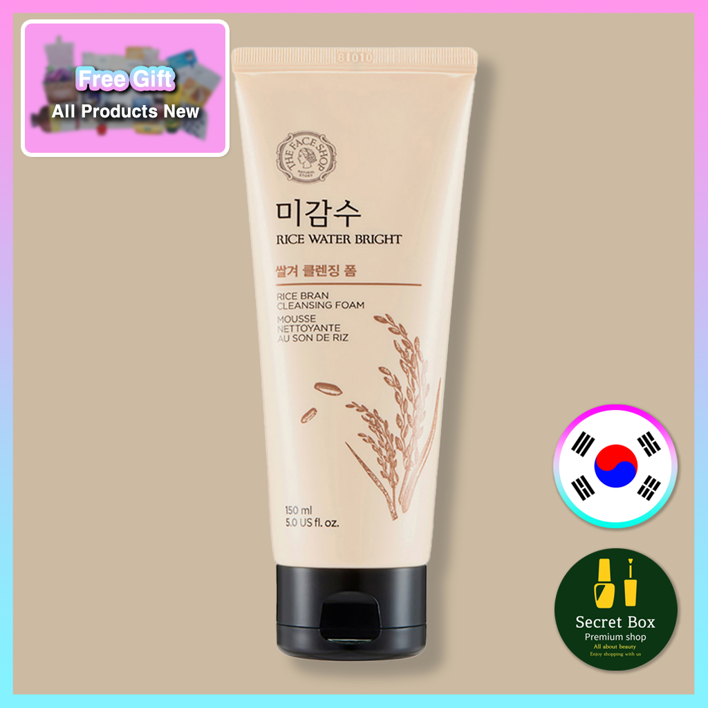 The Face Shop Rice Water Bright Facial Cleansing Foam 150ml | Shopee ...