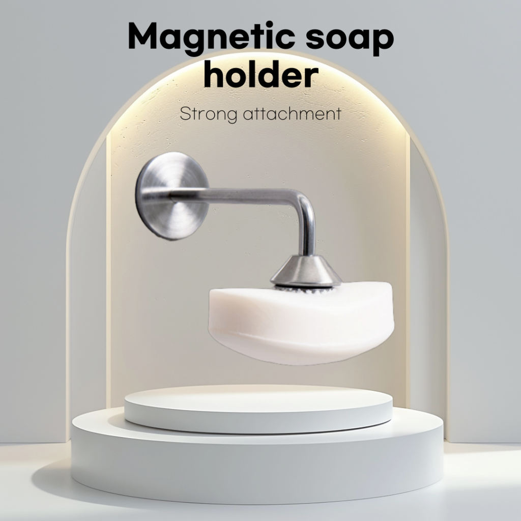 Modern Magnetic Soap Holder - Strong Neodymium Magnet, 3M Adhesive, No ...