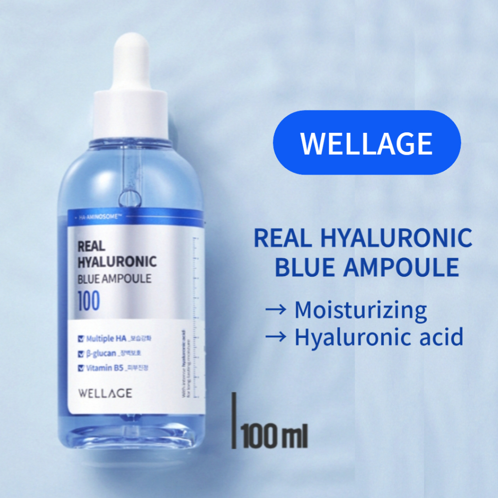 WELLAGE REAL HYALURONIC BLUE AMPOULE 100ml | Shopee Malaysia