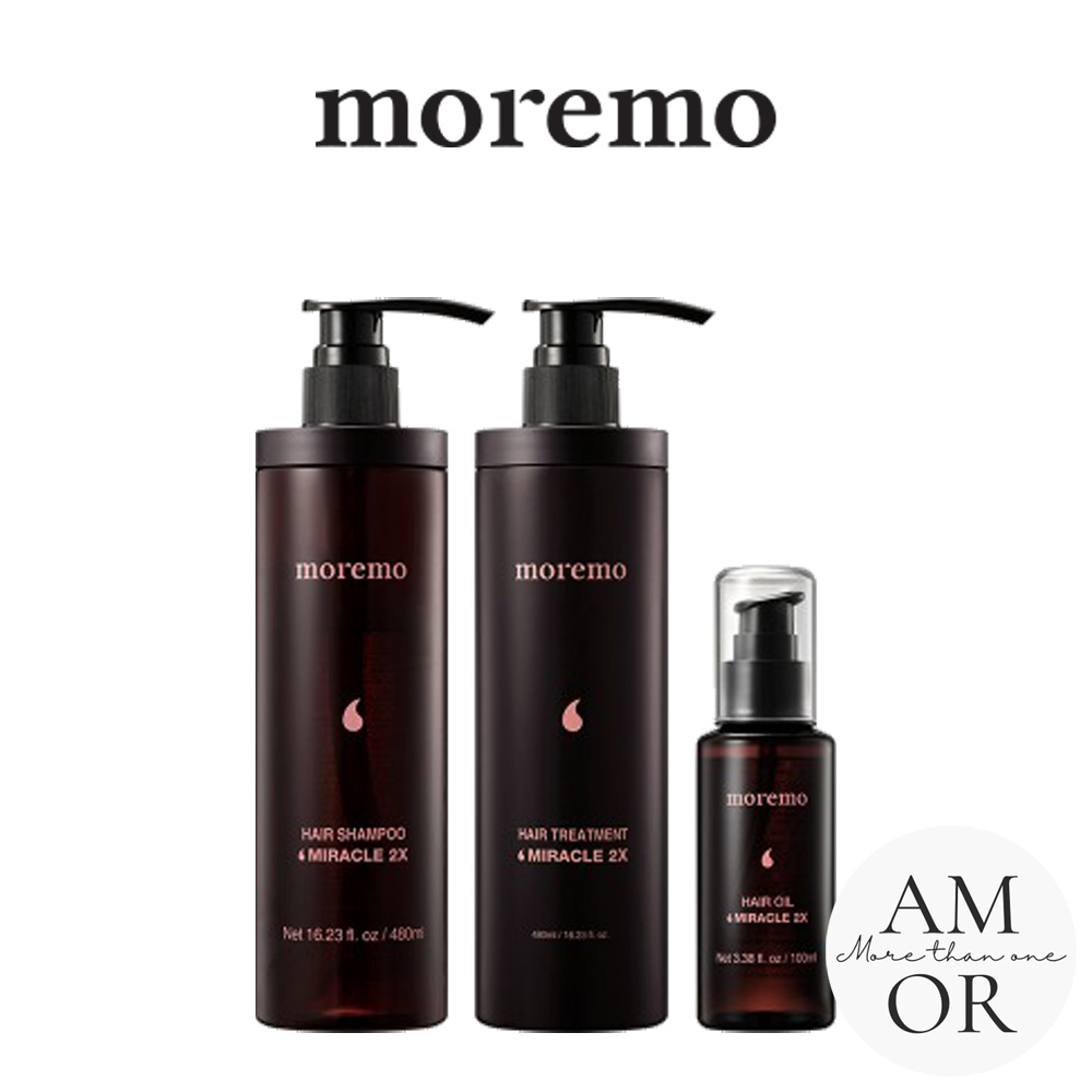 [Moremo] Miracle 2X Hair Line (Shampoo/Treatment/Hair Oil) | Shopee Malaysia