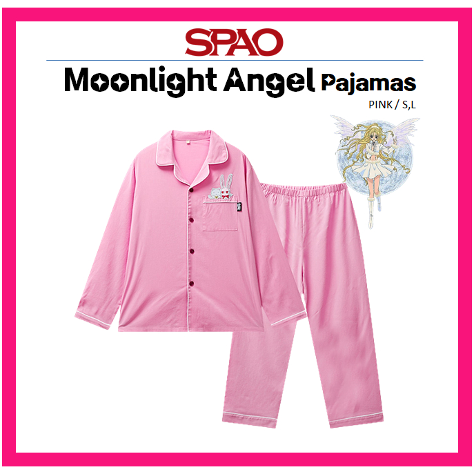 [SPAO] Moonlight Angel Pajamas PINK (Small / Large) | Shopee Malaysia