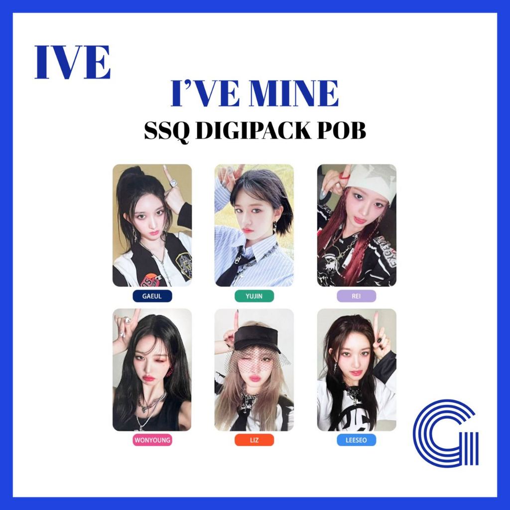 【SSQ DIGIPACK POB】 IVE - THE 1st EP [I'VE MINE] PHOTOCARD | Shopee Malaysia