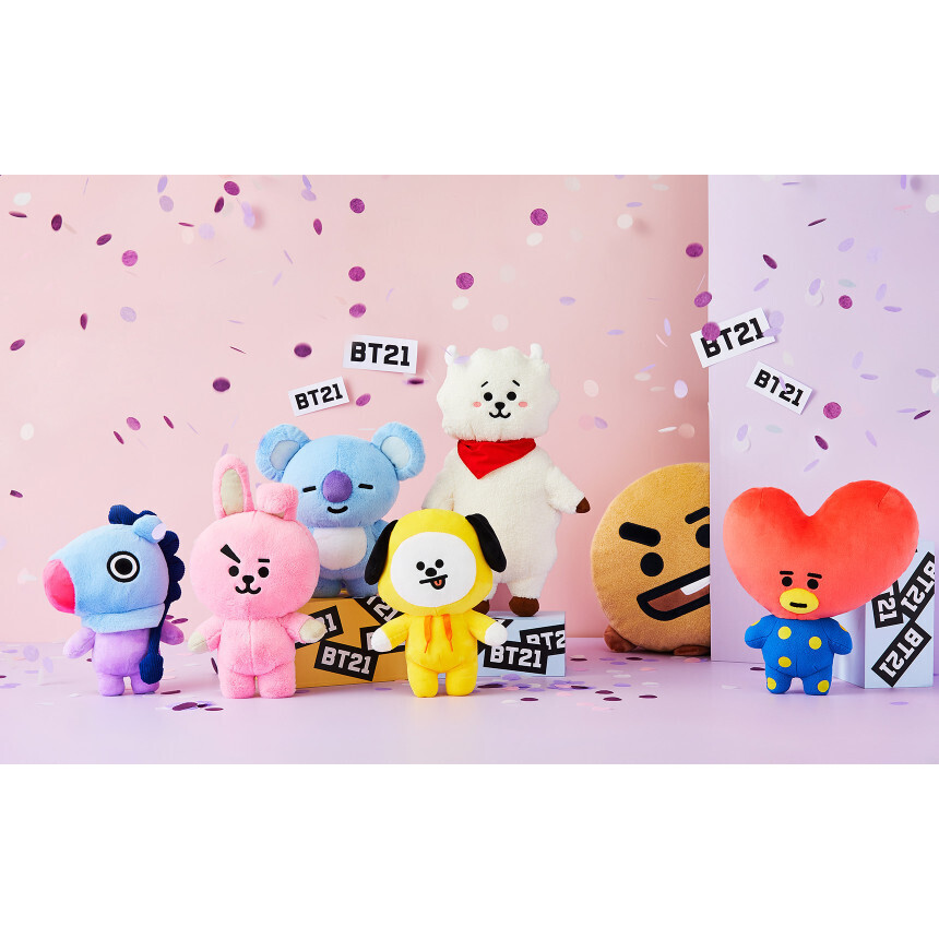 [Kstairway] BTS BT21 LINE FRIENDS Medium Standing Doll Characters ...
