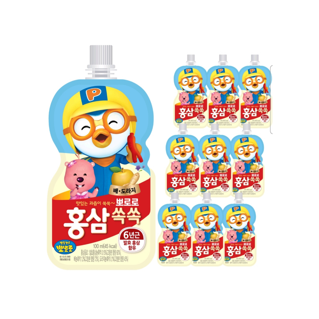 Pororo red ginseng pear balloon flower juice10×10 | Shopee Malaysia