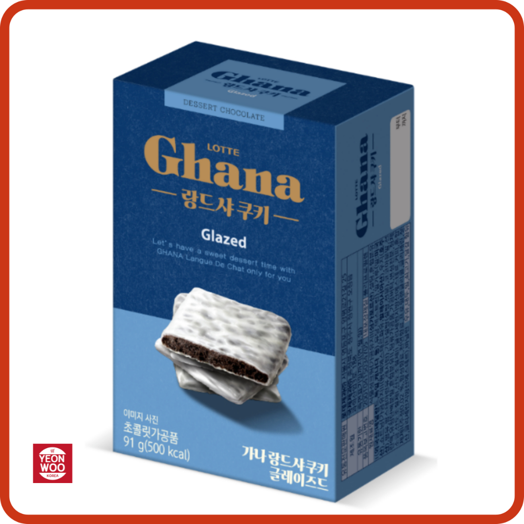 [Lotte] Ghana Landsha Glazed Cookies 91g | Shopee Malaysia