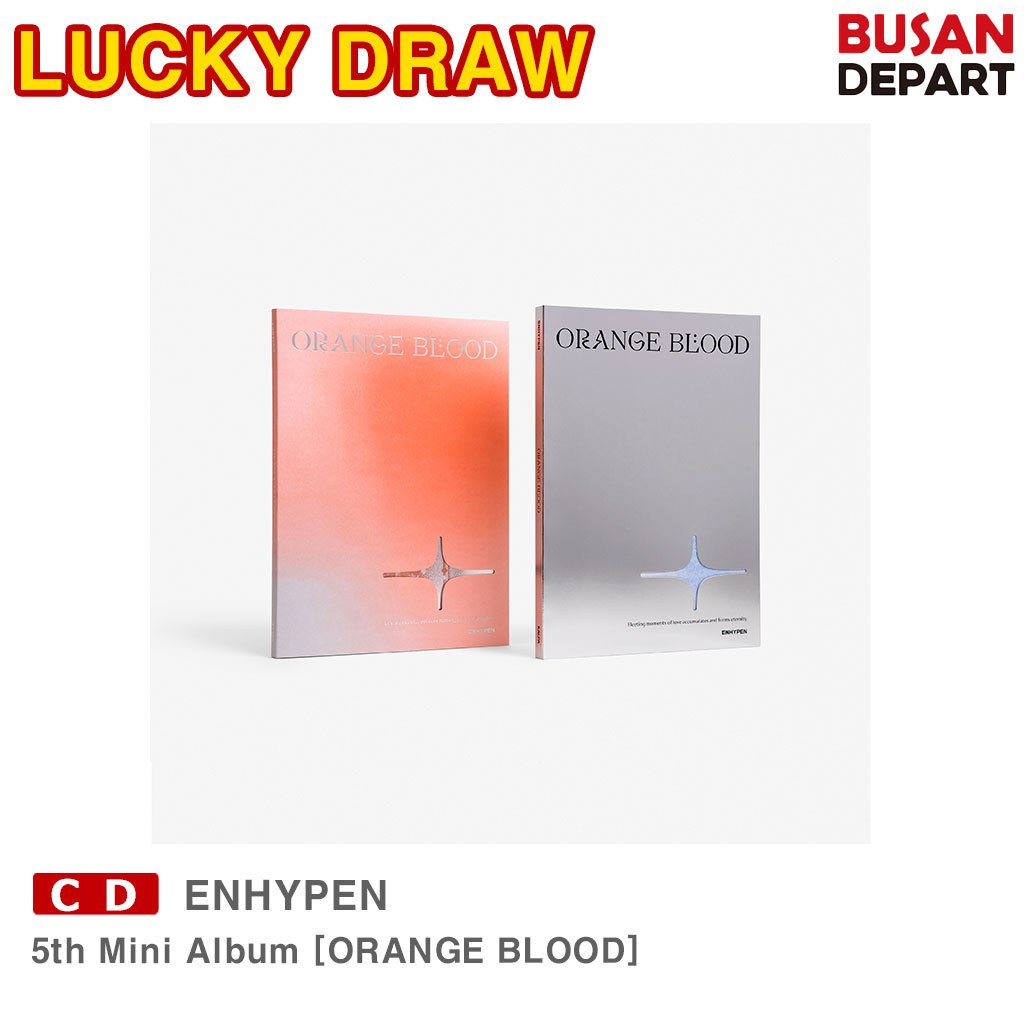 [Lucky draw]ENHYPEN 5th Mini Album [ORANGE BLOOD] | Shopee Malaysia