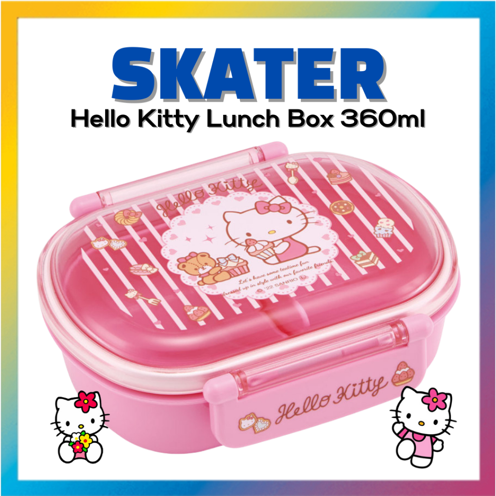 [SKATER] Hello Kitty Snack Time Dome Shaped Lunch box Bento 360ml ...