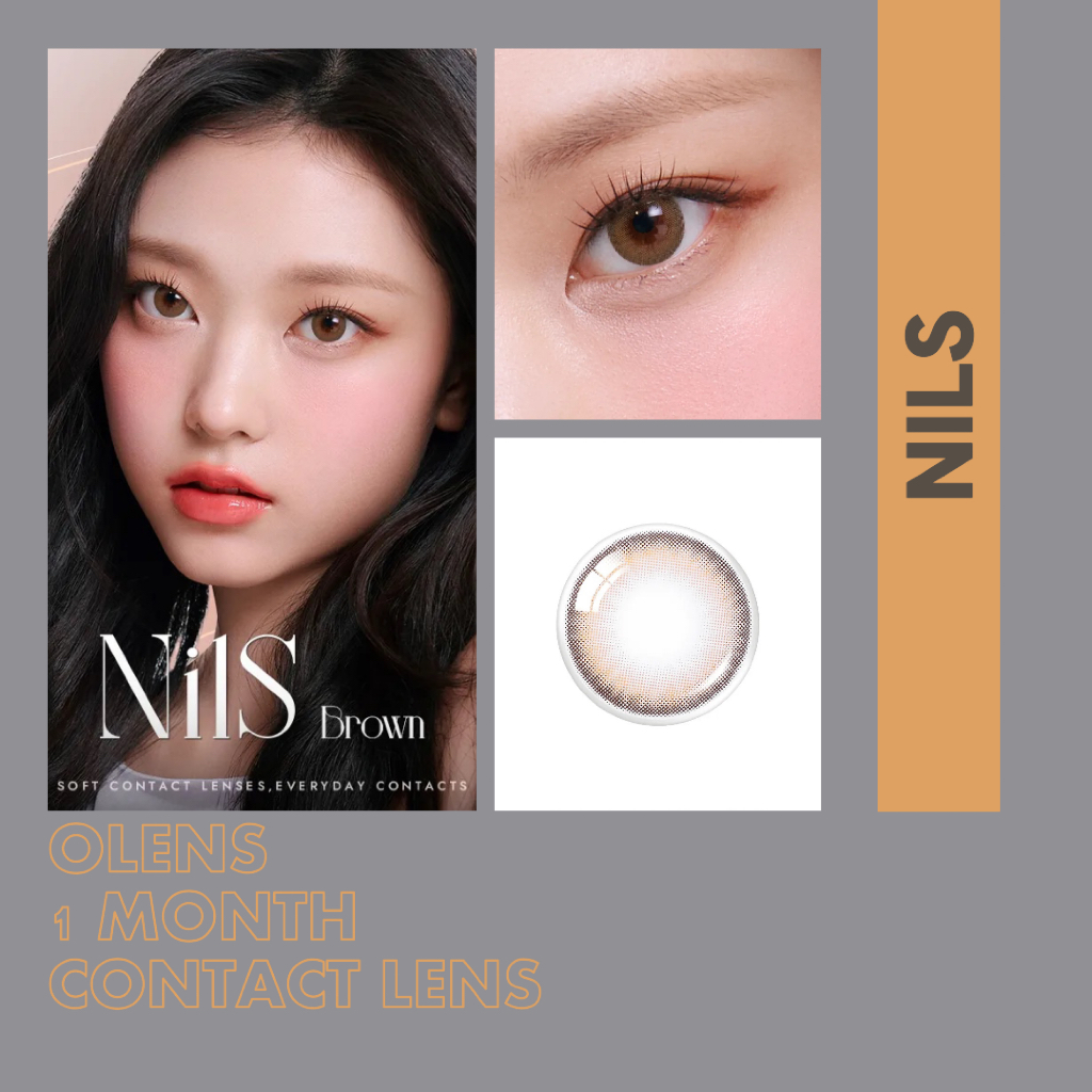 [NewJeans X OLENS] 1 Month (Brown Color) (2P) | Shopee Malaysia