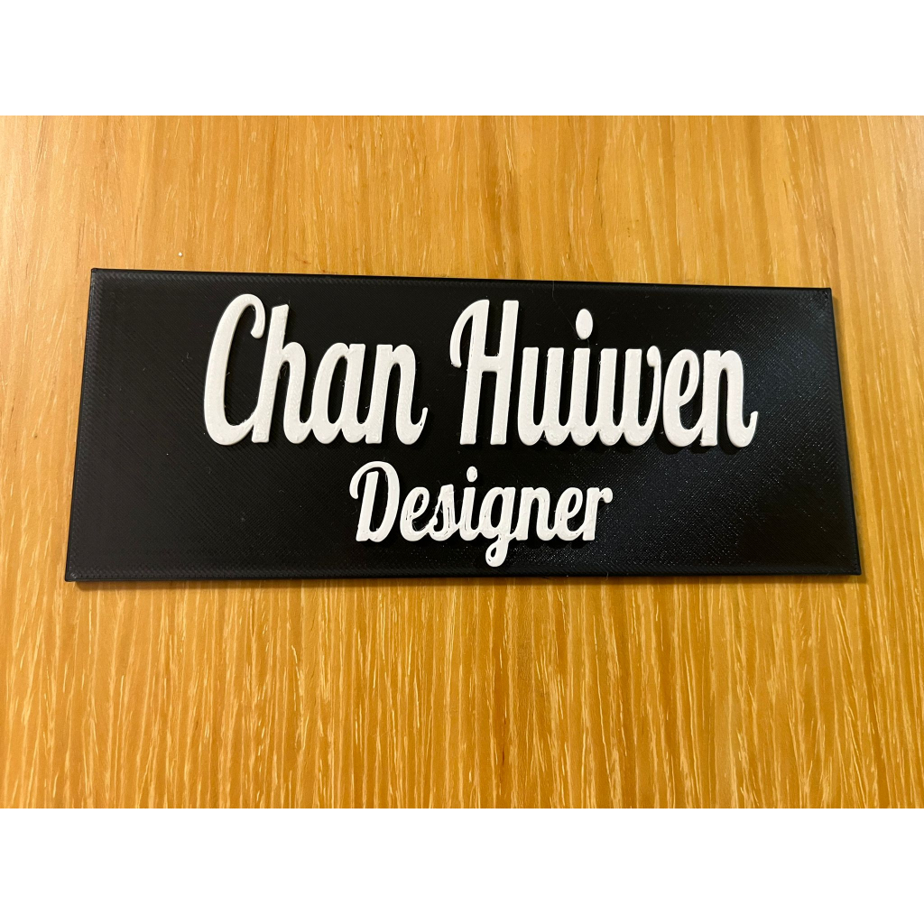 3D Printed Office Room Name Appointment Designation Signage ...