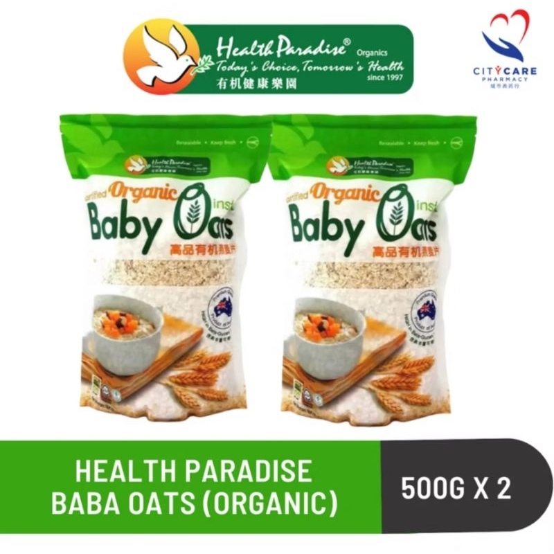 Health Paradise Organic Baby Oats 500g x 2 (Twin Pack) | Shopee Malaysia