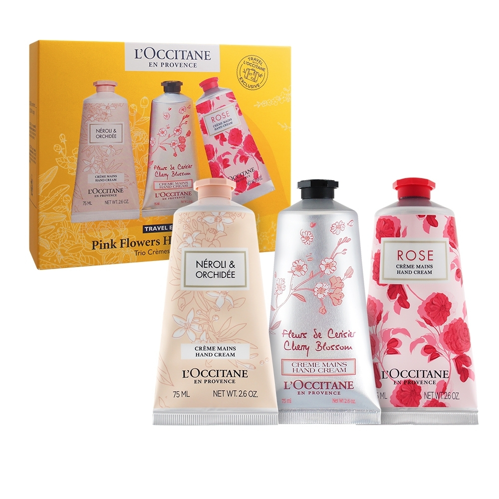 LOCCITANE Pink Flower Hand Cream Trio 3x75ml | Shopee Malaysia