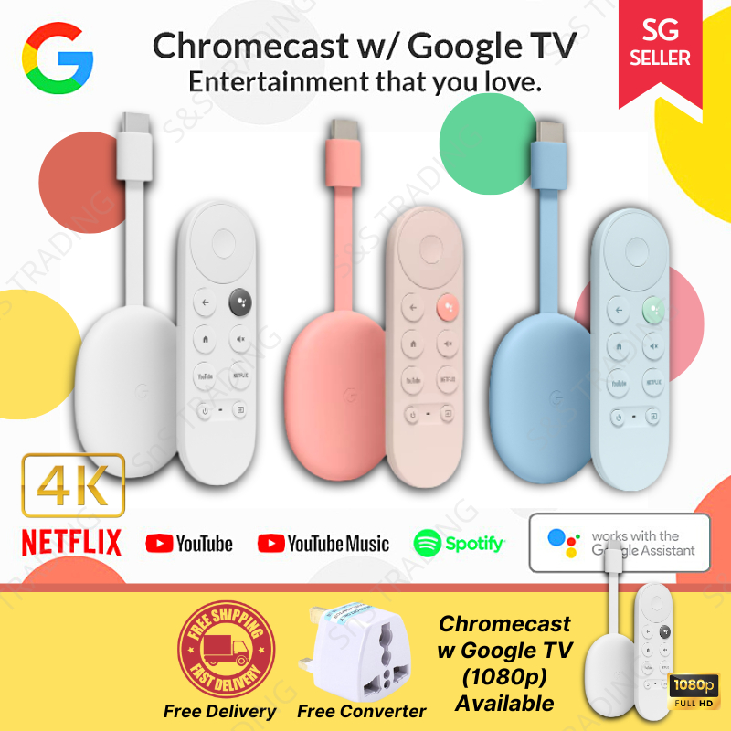Google Chromecast with Google TV Built in/Google Chromecast 2021 ...
