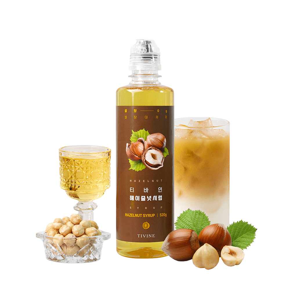 [TIVINE] Vanilla, Hazelut Zero Syrup Low Calorie, Sugar Free Syrup ...