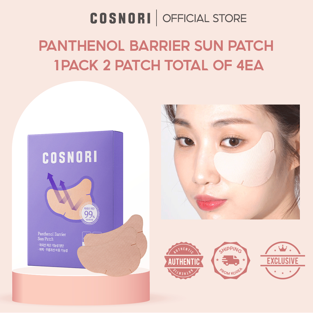 COSNORI Panthenol Barrier Sun Patch 1Pack 2 Patch total of 4ea | Shopee ...