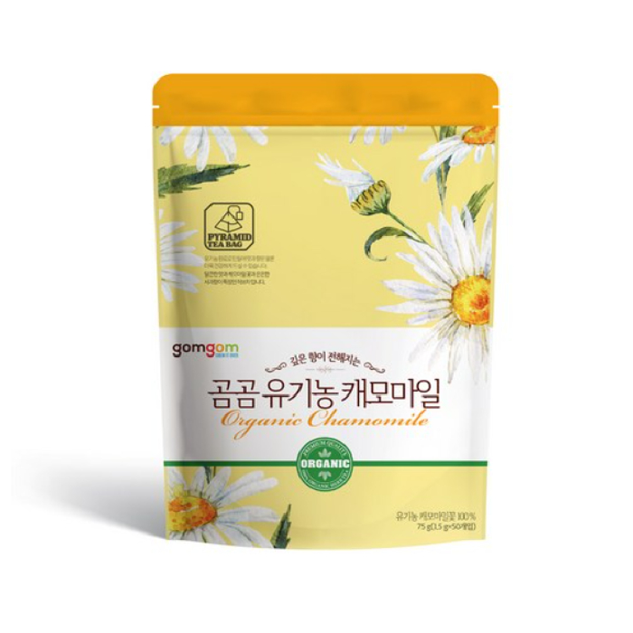 Gomgom Organic Chamomile Triangle Tea Bag Type 1.5g x 50P | Shopee Malaysia
