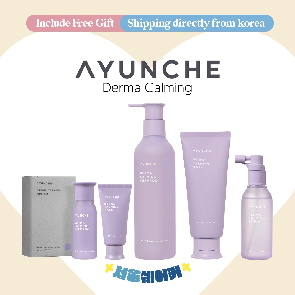 [Ayunche] Derma Calming Shampoo Mask Care Serum Mini Kit | Shopee Malaysia