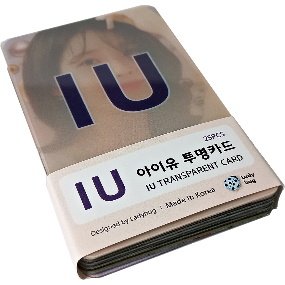 K-POP IU Transparent Photocard Set 25pcs | Shopee Malaysia