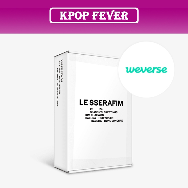 [ POB ] LE SSERAFIM 2024 SEASON'S GREETINGS CALENDAR PHOTOBOOK POSTCARD ...