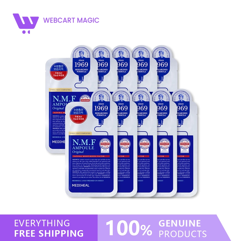 MEDIHEAL The NMF Ampoule Mask Sheet Original 10P | Shopee Malaysia