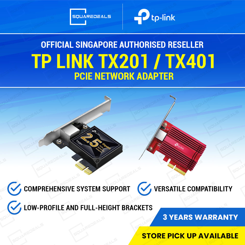 TP Link TX201 TX401 2.5 PCIe And PCI Express Gigabit Network Card Adapter | Shopee Malaysia