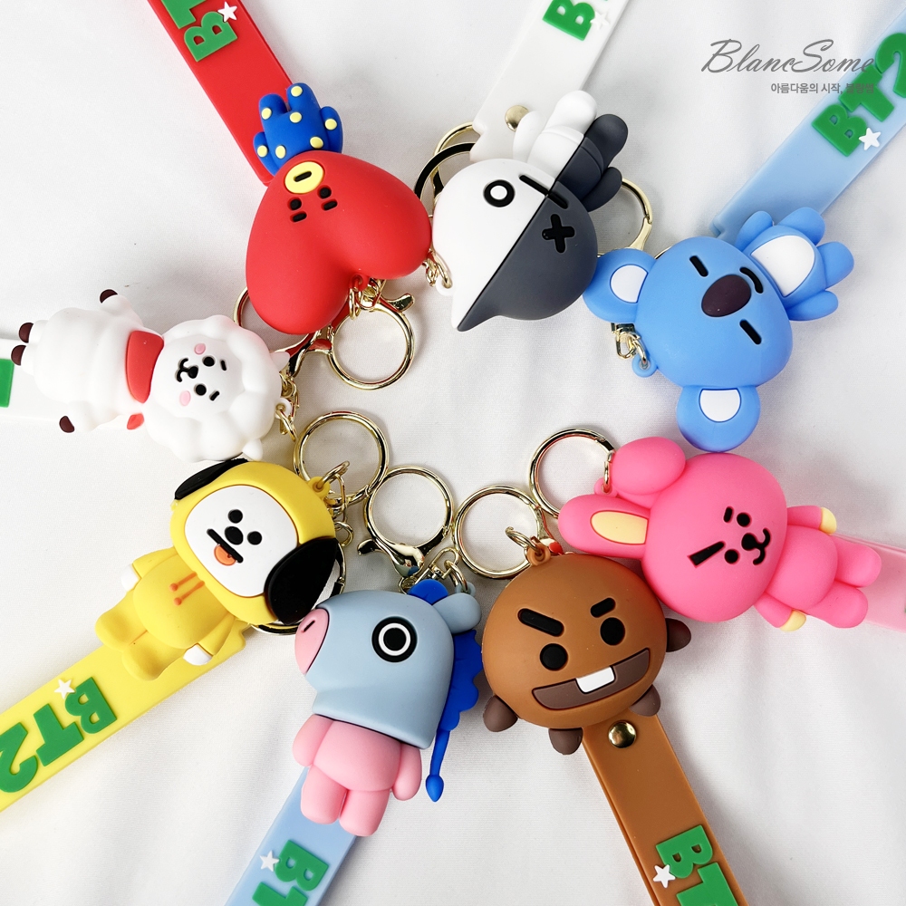 BTS KEYRING BT21 character keyholder backpack accessory keychian | Shopee Malaysia