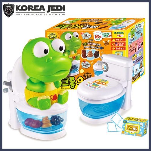 Pororo and Friends - Crong Poo-Poo Poop Toilet Play Set Toy / Dung ...