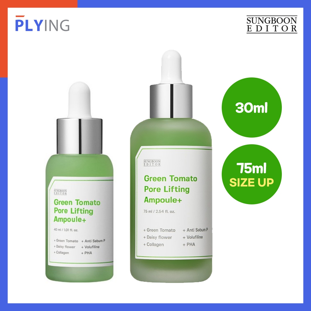 [Sungboon Editor] Green Tomato Pore Lifting Ampoule Plus (30ml/75ml) | Shopee Malaysia