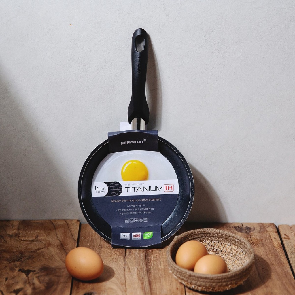 HAPPYCALL Titanium Nonstick IH Induction Egg Pan 16cm | Shopee Malaysia