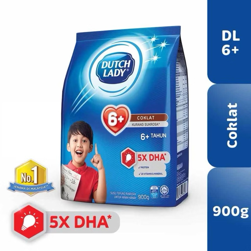 Dutch Lady 6+ (Original/Coklat) EXP: 02/2026 | Shopee Malaysia