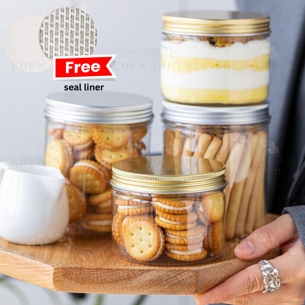 10cm Cookie Container, Disposable Plastic Cookies Jar, CNY Dessert ...